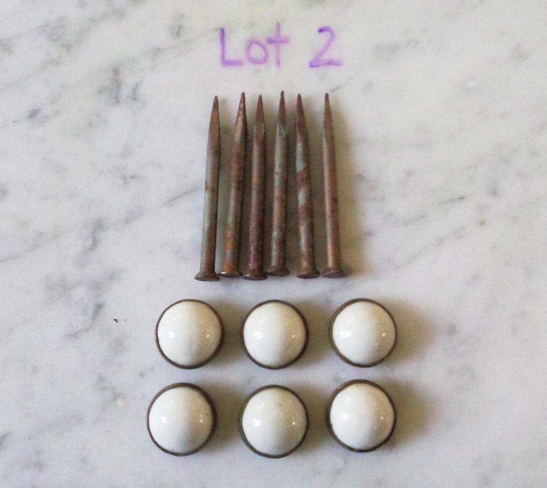 Victorian Porcelain Top Picture Frame Nails - Set of 6 - Etsy