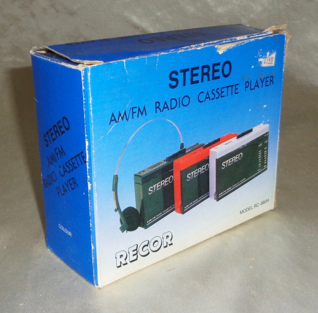 RECOR Stereo Walkman AM/FM Radio Cassette Player in Original - Etsy
