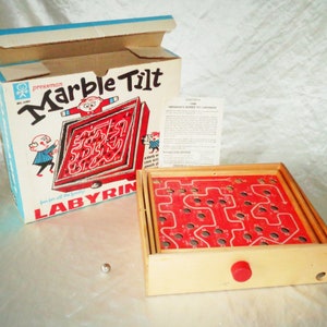 1960s Marble Tilt Labyrinth Maze Game Pressman Toy Corp, Vintage #6684 ...