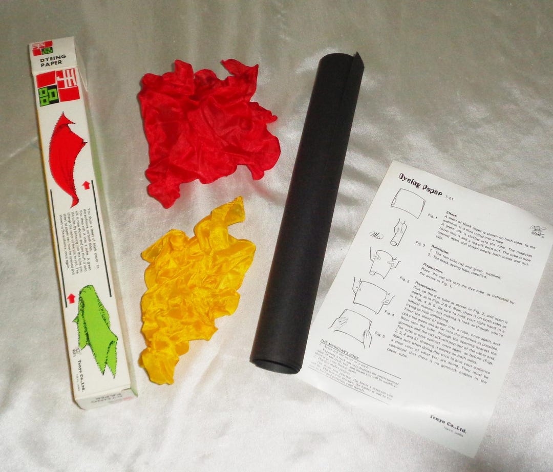 Magic Tenyo's Dying Paper ~ Novelty Magic Trick - Etsy