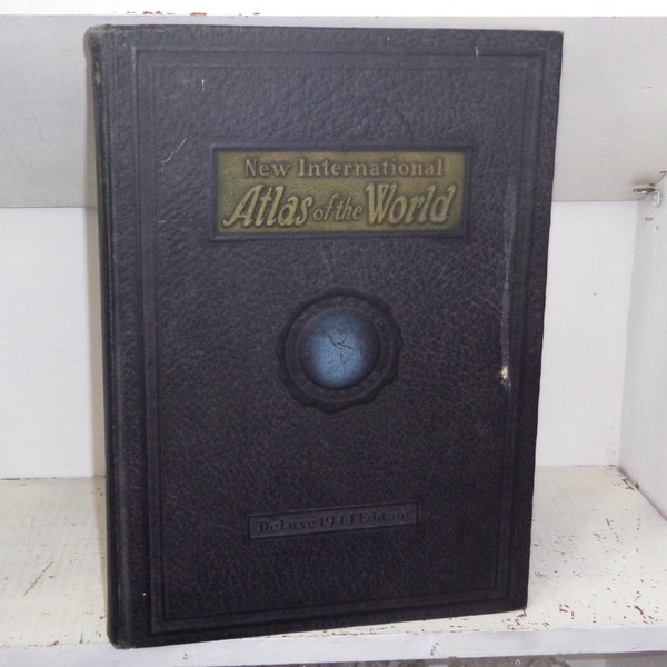 Atlas Book Page - Etsy