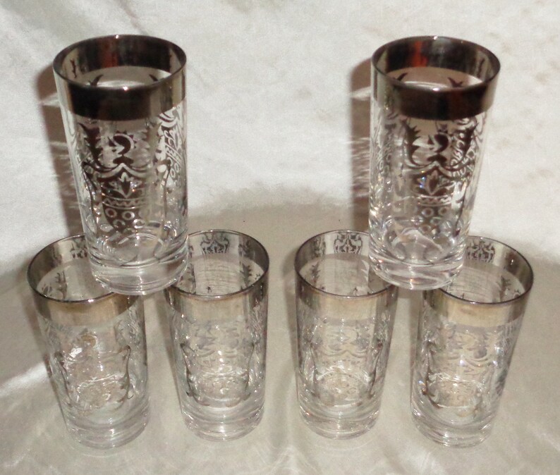 6 Kimiko Medieval Knight Shield Crest Drink Tumblers Vintage - Etsy