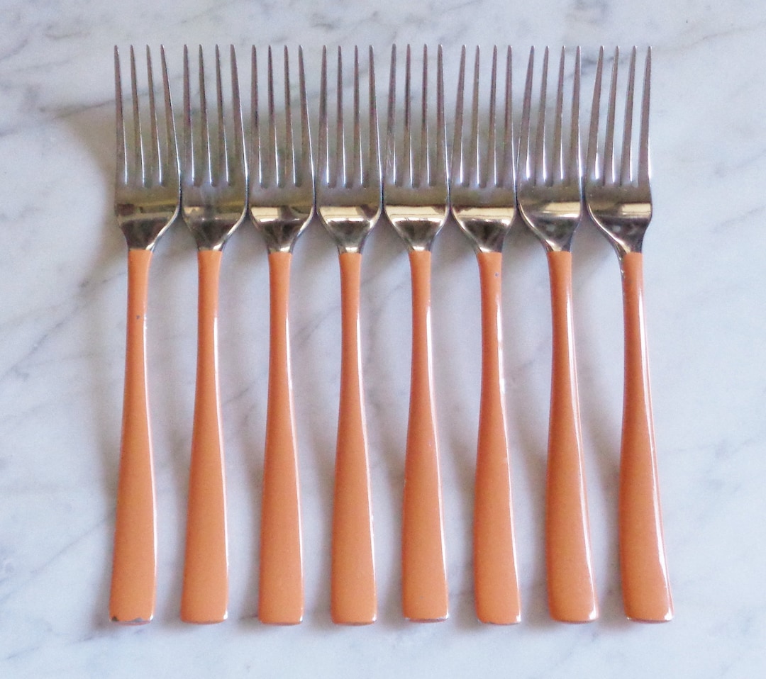 Fiesta Hacienda Homer Laughlin Stainless Steel 7 1/8 Inch Set of 8 ...