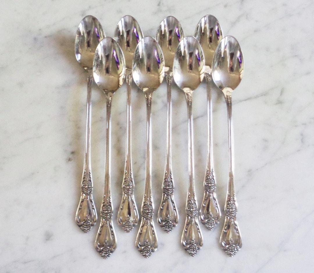 8 Oneida Distinction Deluxe Stainless Kennett Square Ice Tea Spoons - Etsy