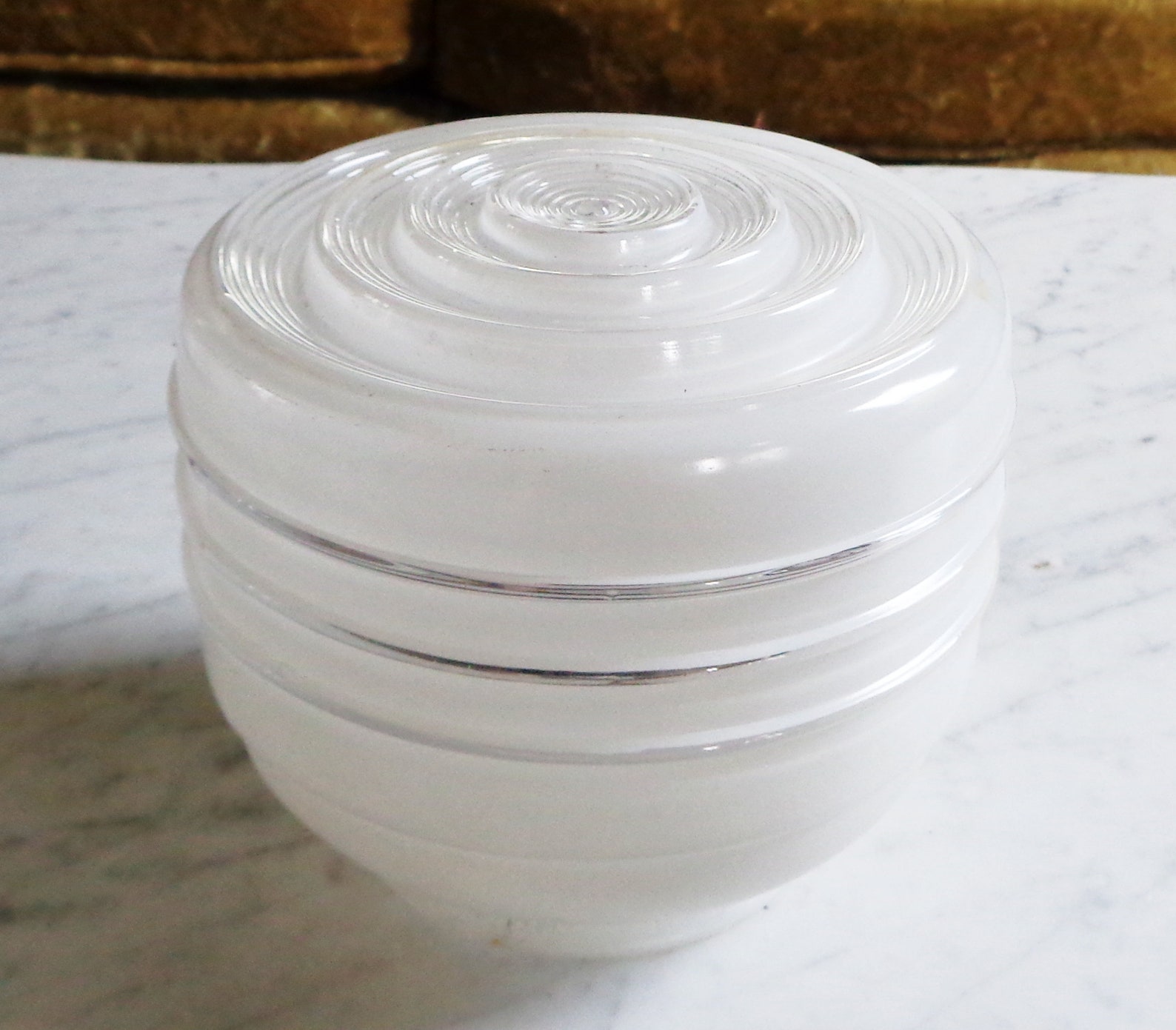 Bullseye Skyscraper Glass Light Fixture Cover 6x6inch Vintage - Etsy