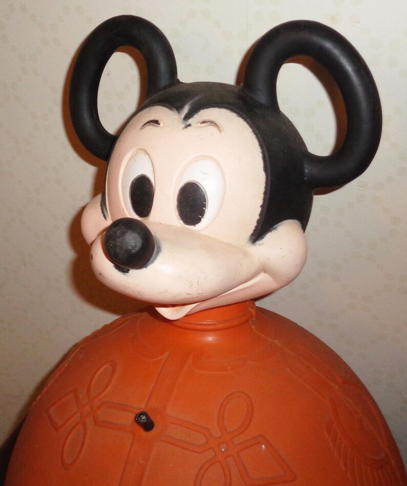 Walt Disney Hoppity Mickey Mouse Bouncing Toy by Sun Products Vintage ...
