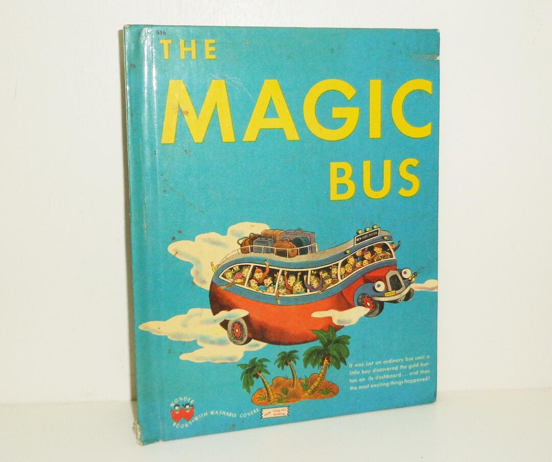 The Magic Bus ~ Vintage Wonder Book 1948 #516 by Maurice Dolbier - Etsy
