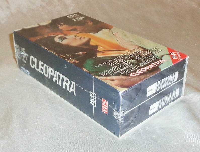 Factory Sealed Cleopatra VHS Red Label CBS FOX Watermarked Elizabeth ...