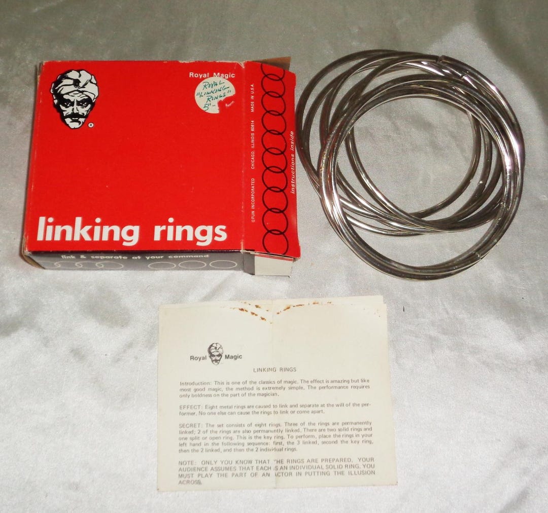 Fun Inc Royal Magic 5 Inch Linking Rings ~ Novelty Magic Trick - Etsy