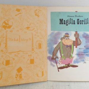 Hanna Barbera Magilla Gorilla Little Golden Book 29c #547 1964 "a ...