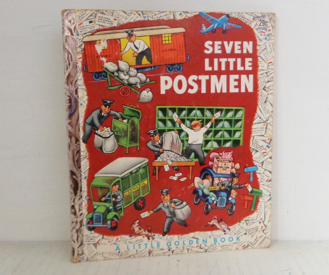 Seven Little Postmen Little Golden Book 29c #504 1952 "c" Edition ...