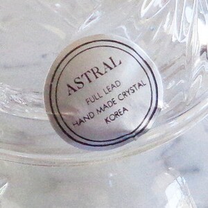 Astral Lead Crystal Covered Nut Candy Trinket Dish 4 X 3 1/2 Inch ...