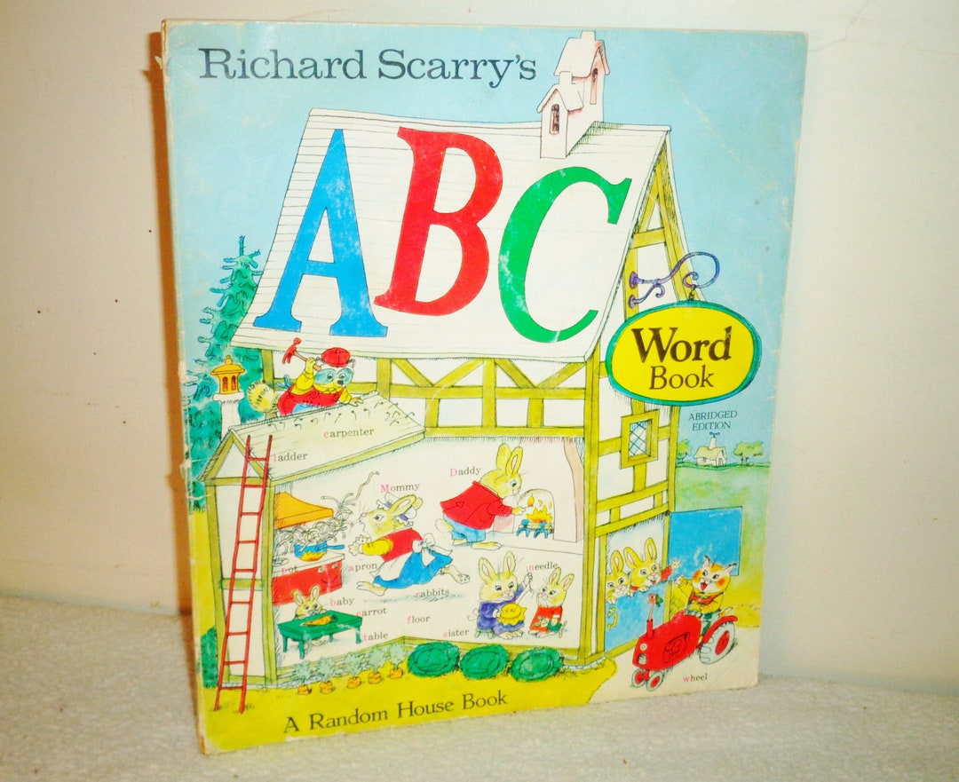 1980 Richard Scarry's ABC Word Book Softcover Book Random House Book ...