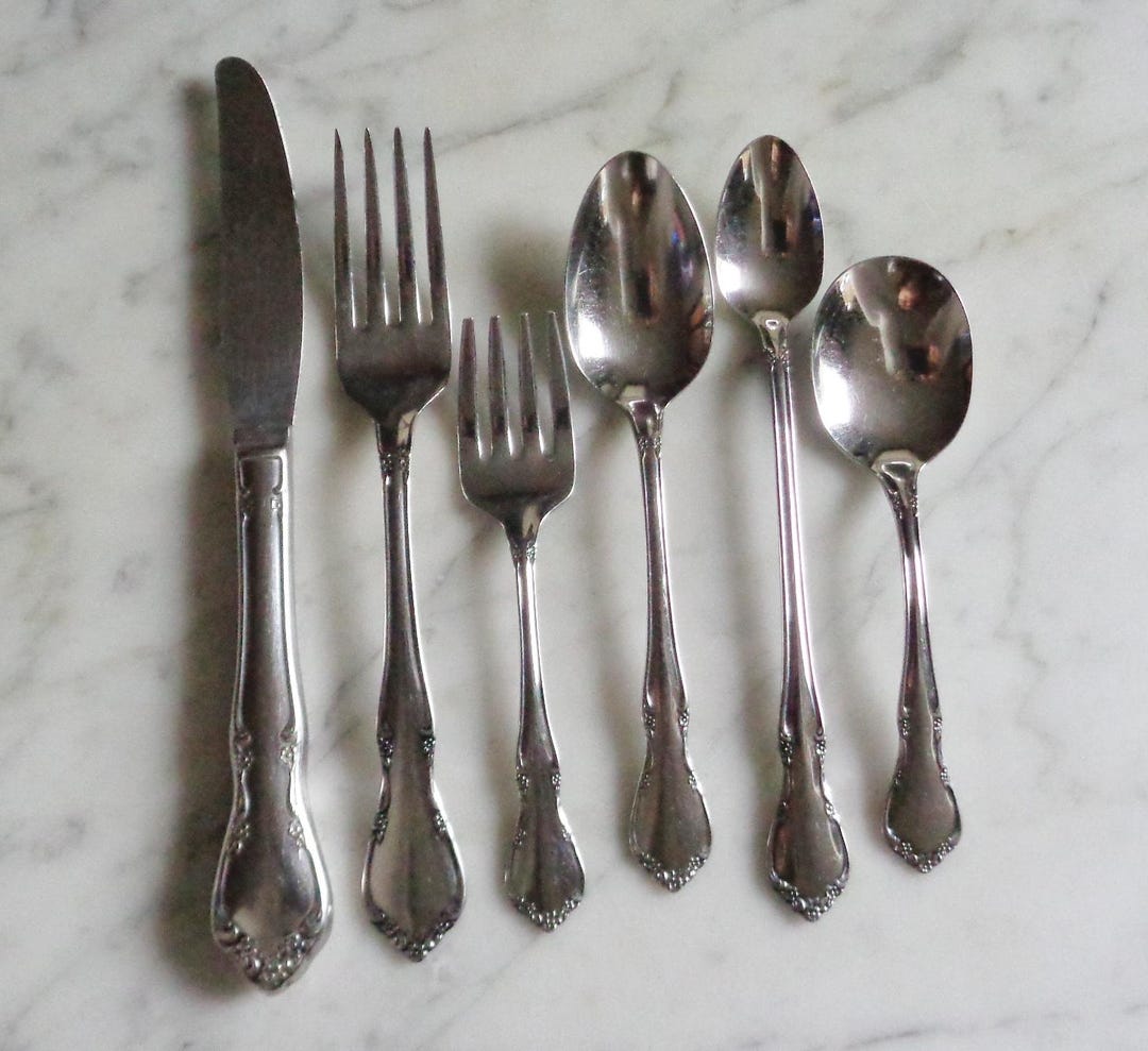 6pc Toddlertime Stainless by Oneida Baby and Child Knife Forks & Spoons ...