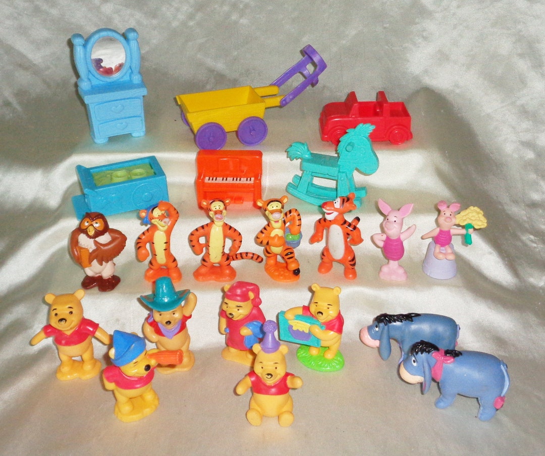 Disney Winnie the Pooh 21 Piece Play Set Figures Lot Eeyore Tigger ...