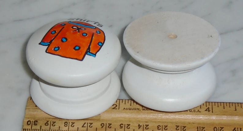 Wood Dresser Drawer Pull Knobs W Socks Pants Shirts Shoes | Etsy