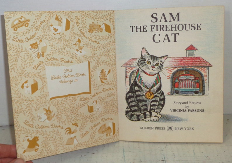 Sam the Firehouse Cat Little Golden Book 1968 580 - Etsy