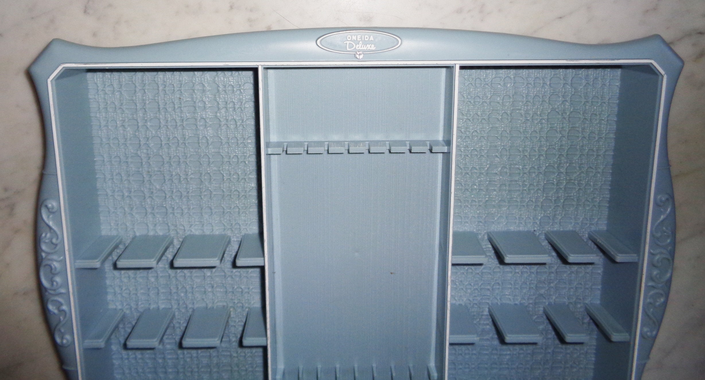 Signed Oneida Deluxe Decorative Blue Plastic Silverware Holder - Etsy
