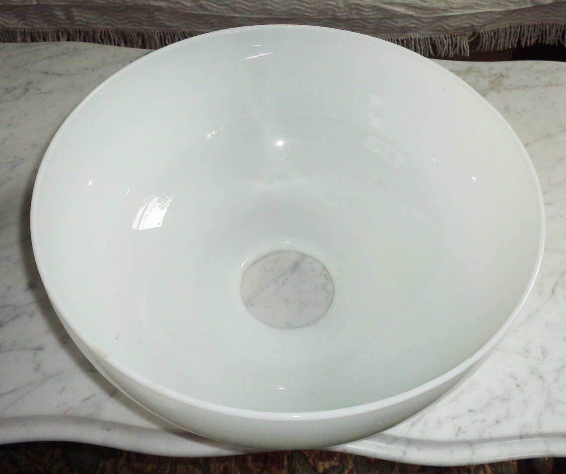 LARGE 14 Inch White Glass Diffuser for Lamp or Fixture - Etsy