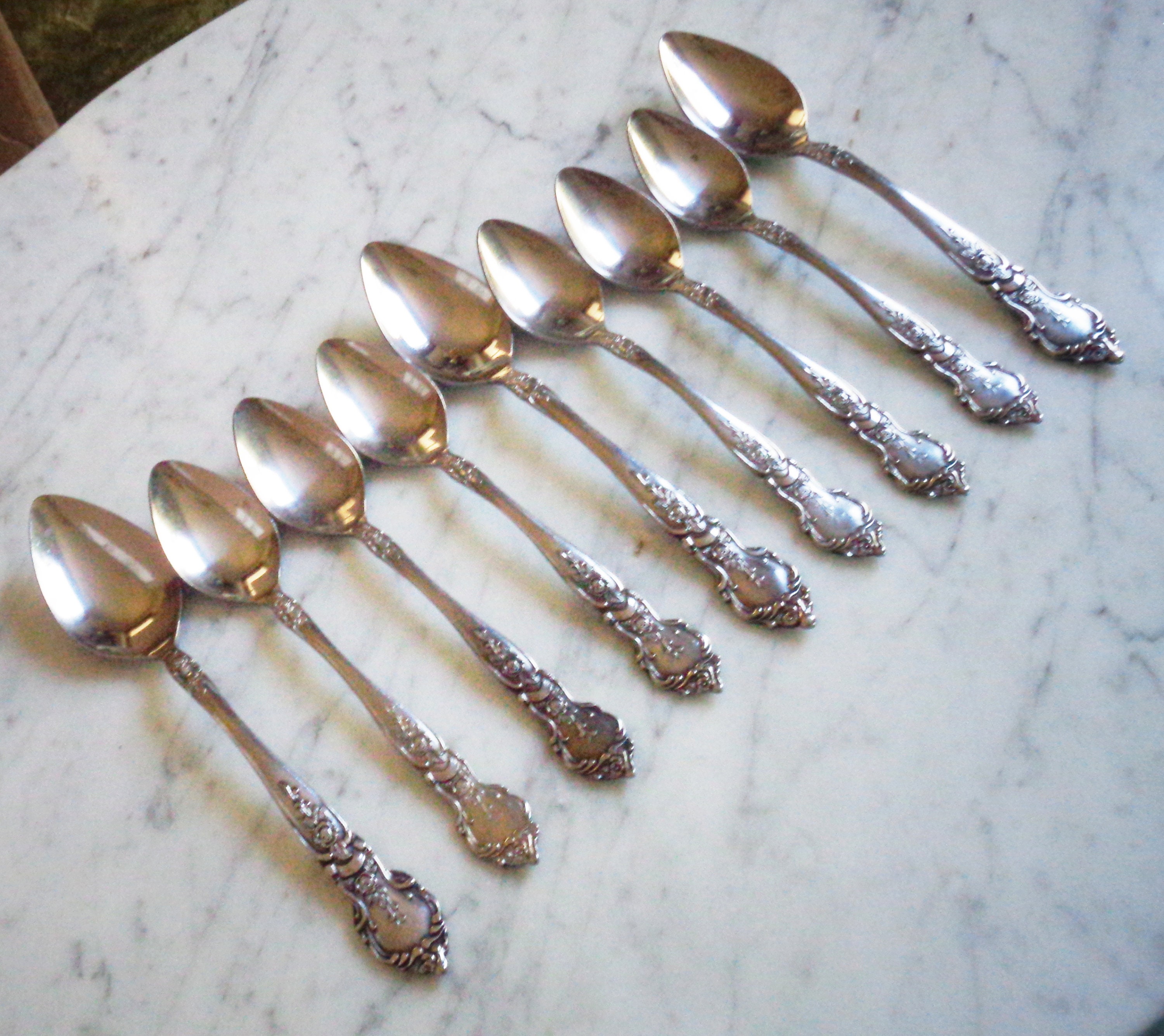 Japan National Stainless Rose Leaf Pattern 6 Teaspoons & 3 - Etsy Canada