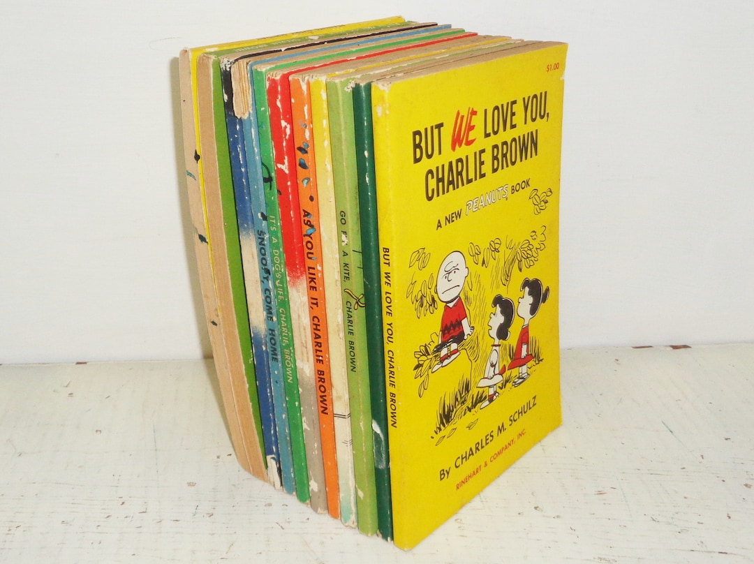11 Peanuts Charlie Brown Snoopy 1950s Vintage Paperback SC Books by ...