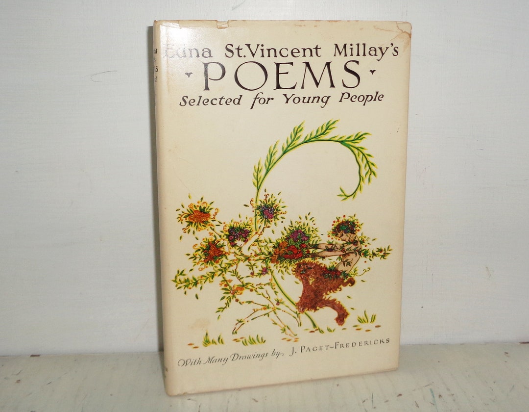 1951 Edna St Vincent Millay's Poems Selected for Young People HC Book W ...