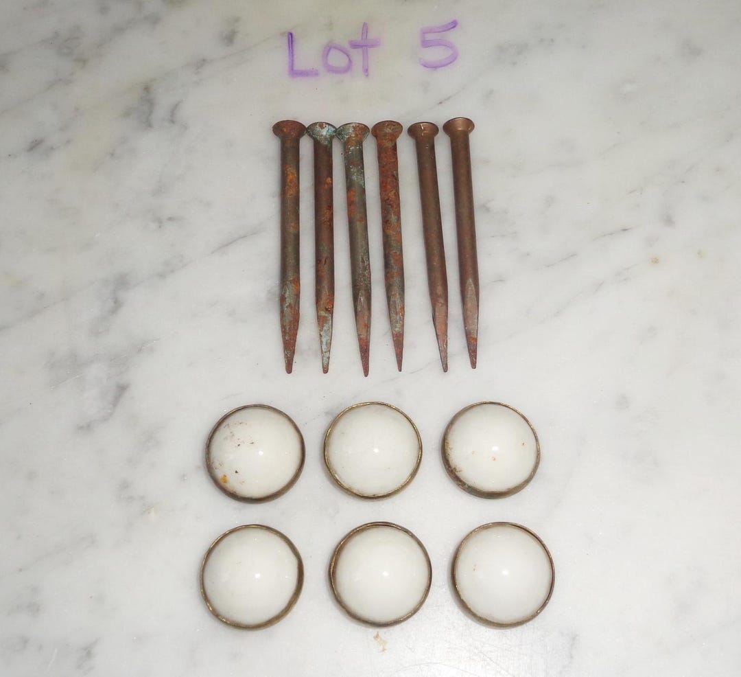 Victorian Porcelain Top Picture Frame Nails - Set of 6 - Etsy