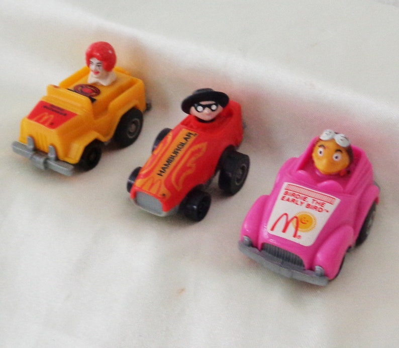 Mcdonalds 1985 Pull Back Racer Cars Ronald Hamburgler & Birdie - Etsy
