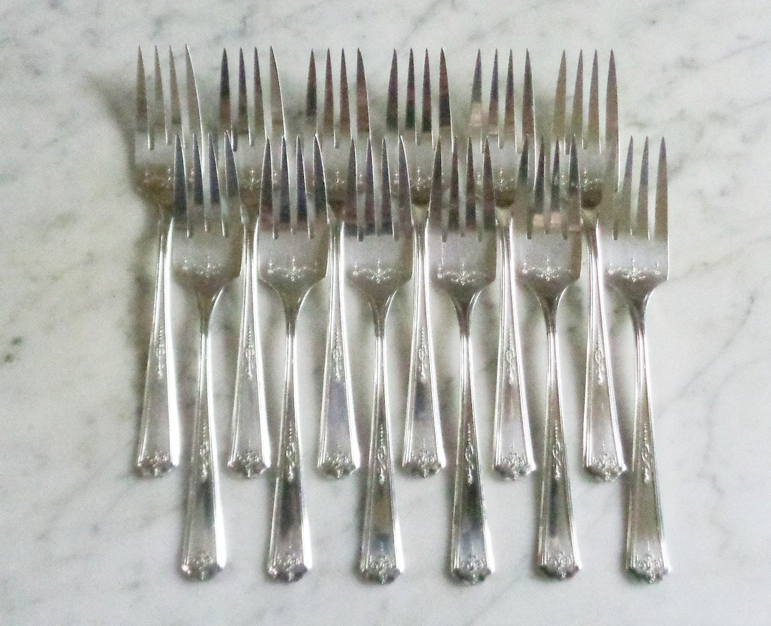 1924 Oneida Community Queen Bess I Silver Plate 6 1/4 Inch Set of 12 ...