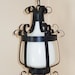 Virden Lighting Black Twisted Metal Lantern Glass Hanging Pendent Light ...