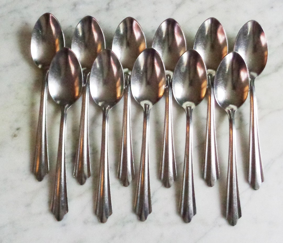 Ekco Stainless USA 6 1/8 Inch Set of 11 Teaspoons - Etsy