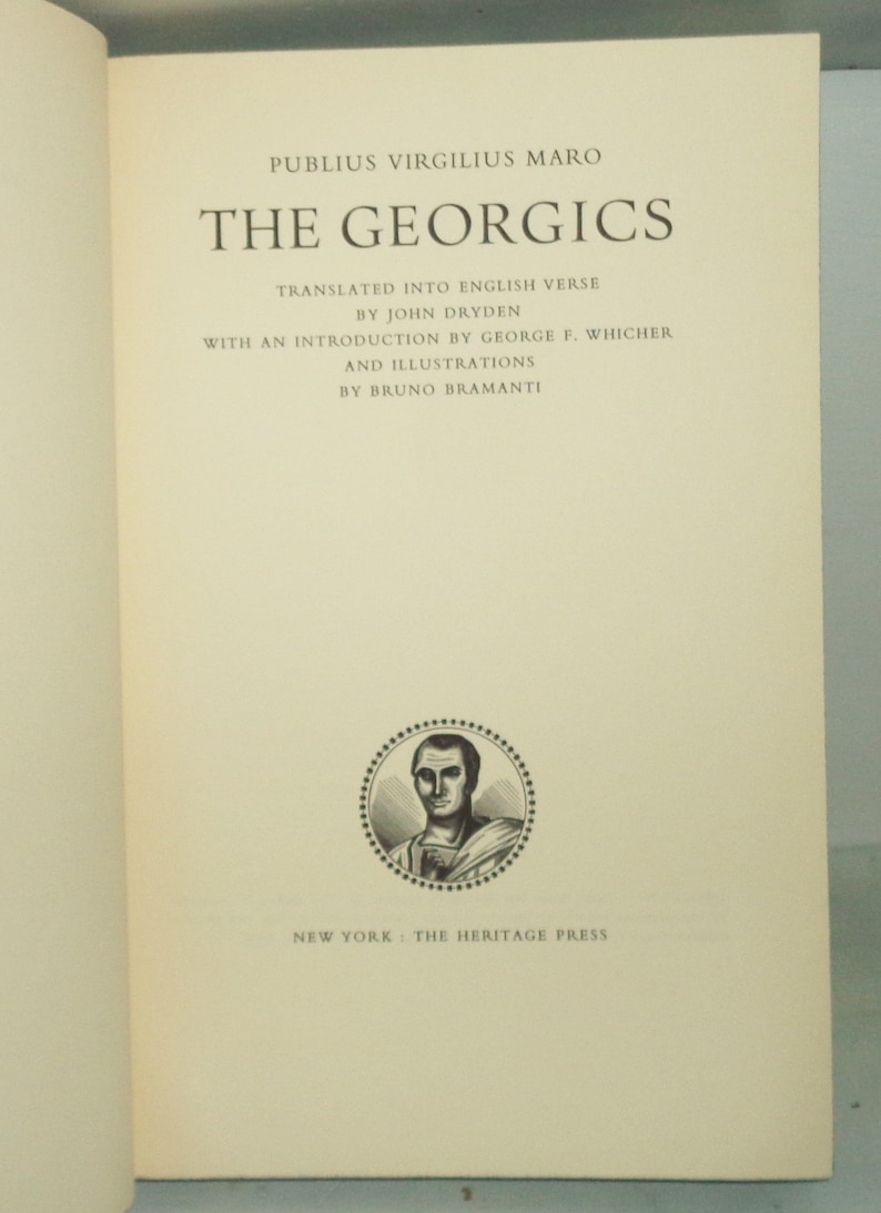 1953 the Georgics Hard Cover Heritage Press Book by Publius - Etsy