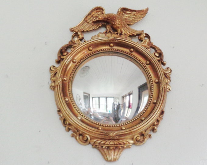 1960s Syroco Wood Homco Eagle Framed Mirror Wall Hanging 20x15 Inch ...