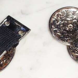 Elastic Metal Coin Clapper Vintage 1980s Womens Belt in Silver Tone ...