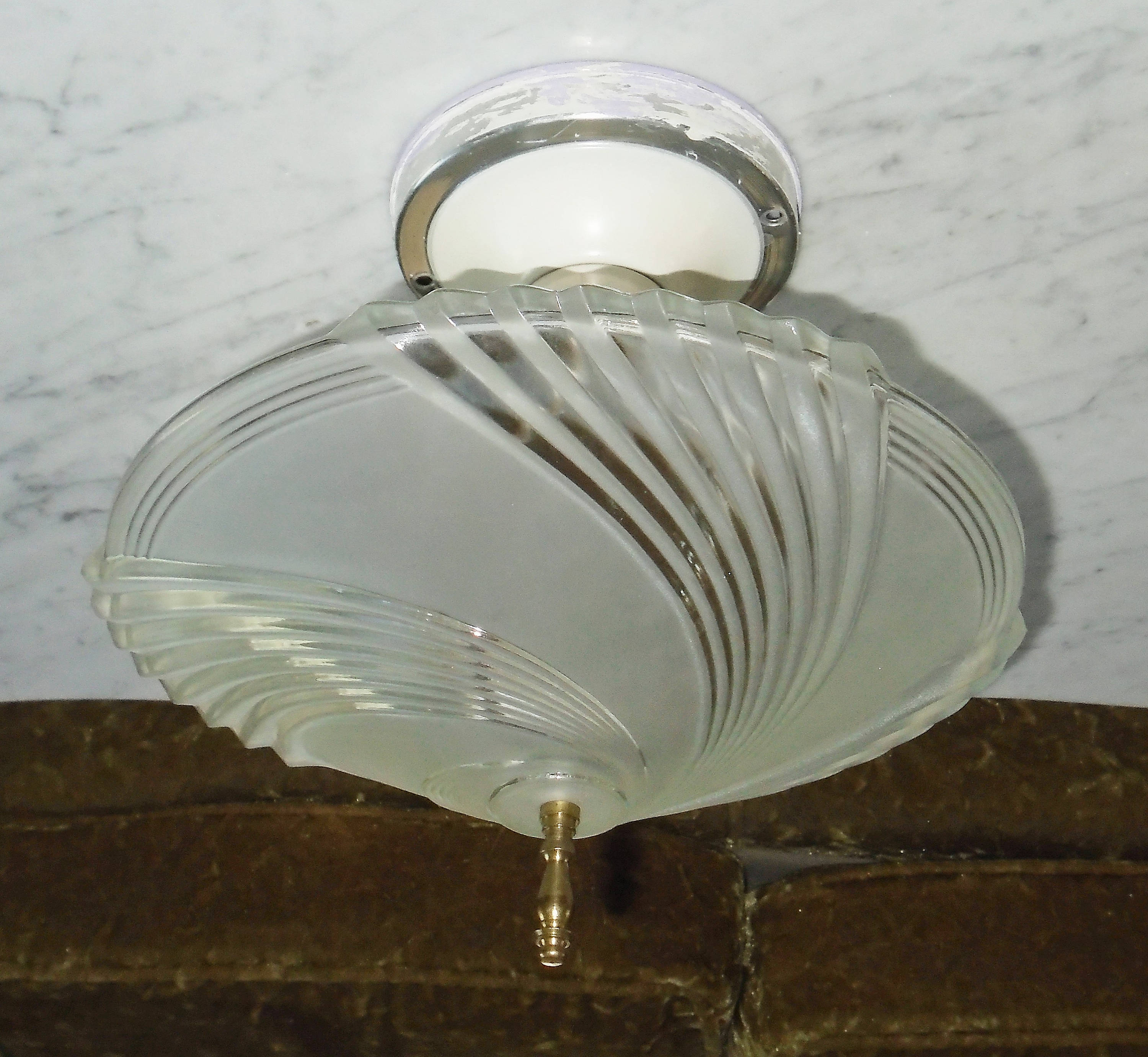 Pendant Light Fixture Vintage 11inch Swirl Wave Pattern Light - Etsy Canada