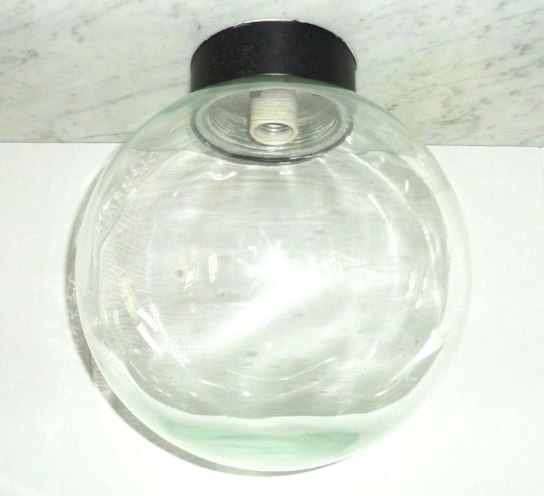 Threaded Glass Orb Ball Globe Clear 9 1/2inch Ceiling Fixture EJS ...