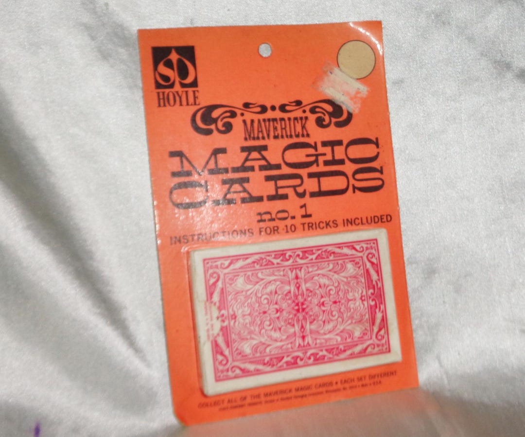 SEALED 1973 Hoyle Maverick Magic Cards No 1 ~ Novelty Magic Trick - Etsy