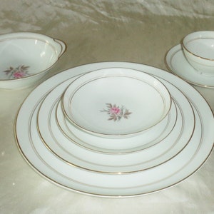 90pc Noritake China 5510 Daryl~ 6 Piece Place Settings +serving Pieces ...