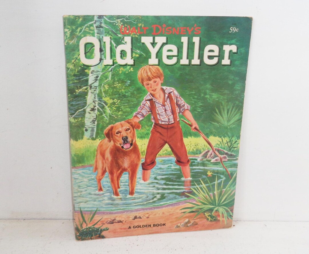 Walt Disney's Old Yeller 59c CP 1958 #6021 Oversized Softcover Golden ...