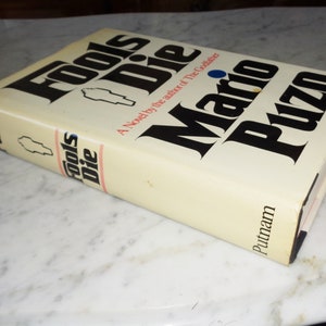 Fools Die Mario Puzo First Impression 1978 Hardcover Book With Dust ...