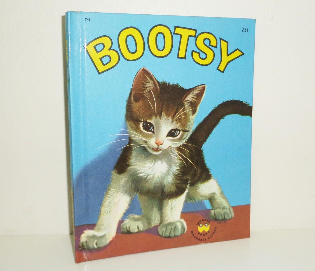 Bootsy ~ Kitty Cat Vintage Wonder Book 1959 25c Cover Price #741 by ...