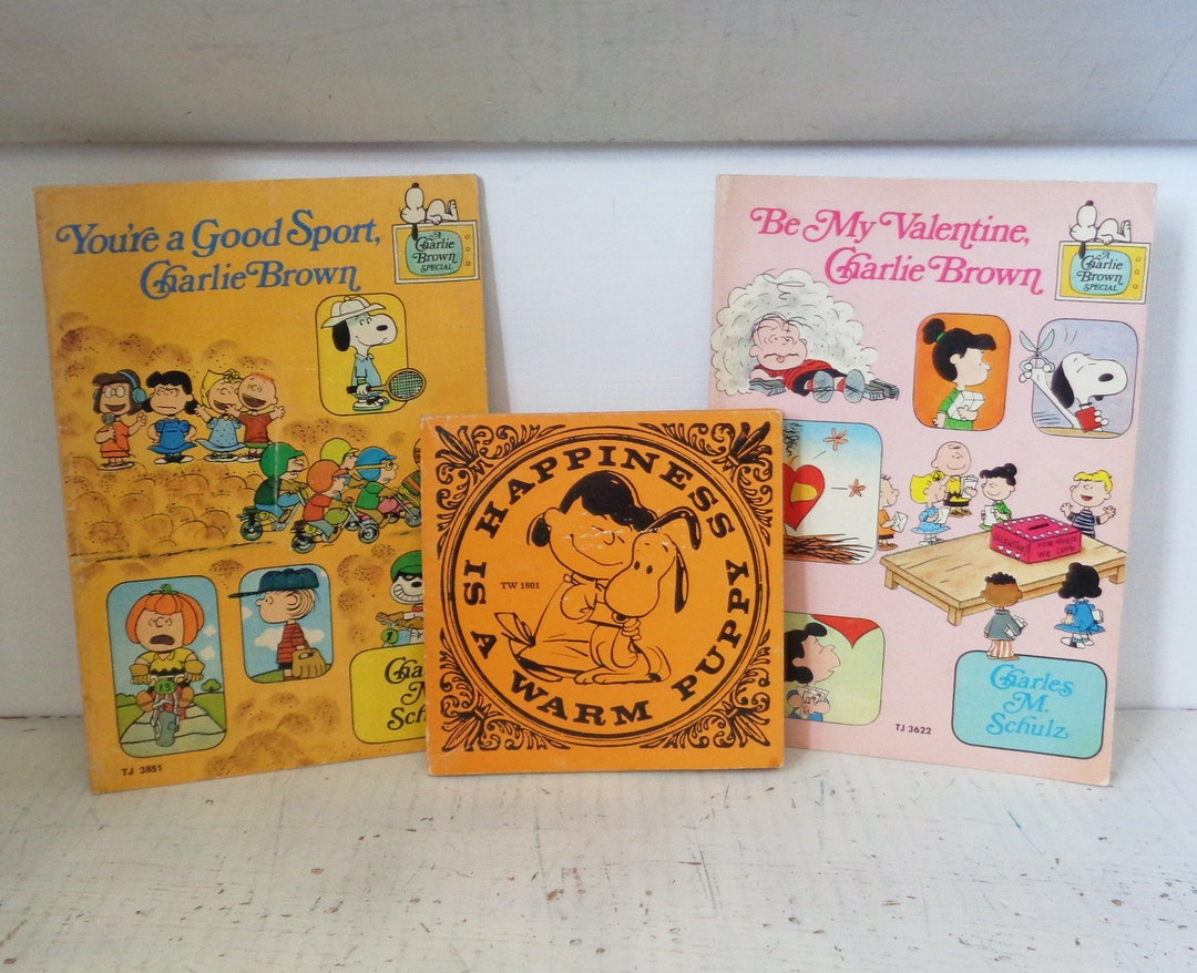 Peanuts Snoopy Charlie Brown SC Books Be My Valentine, Happiness is a ...