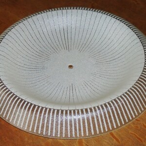 Concave Saucer Light Fixture Round Cover RARE Vintage Atomic 18 5/8 ...