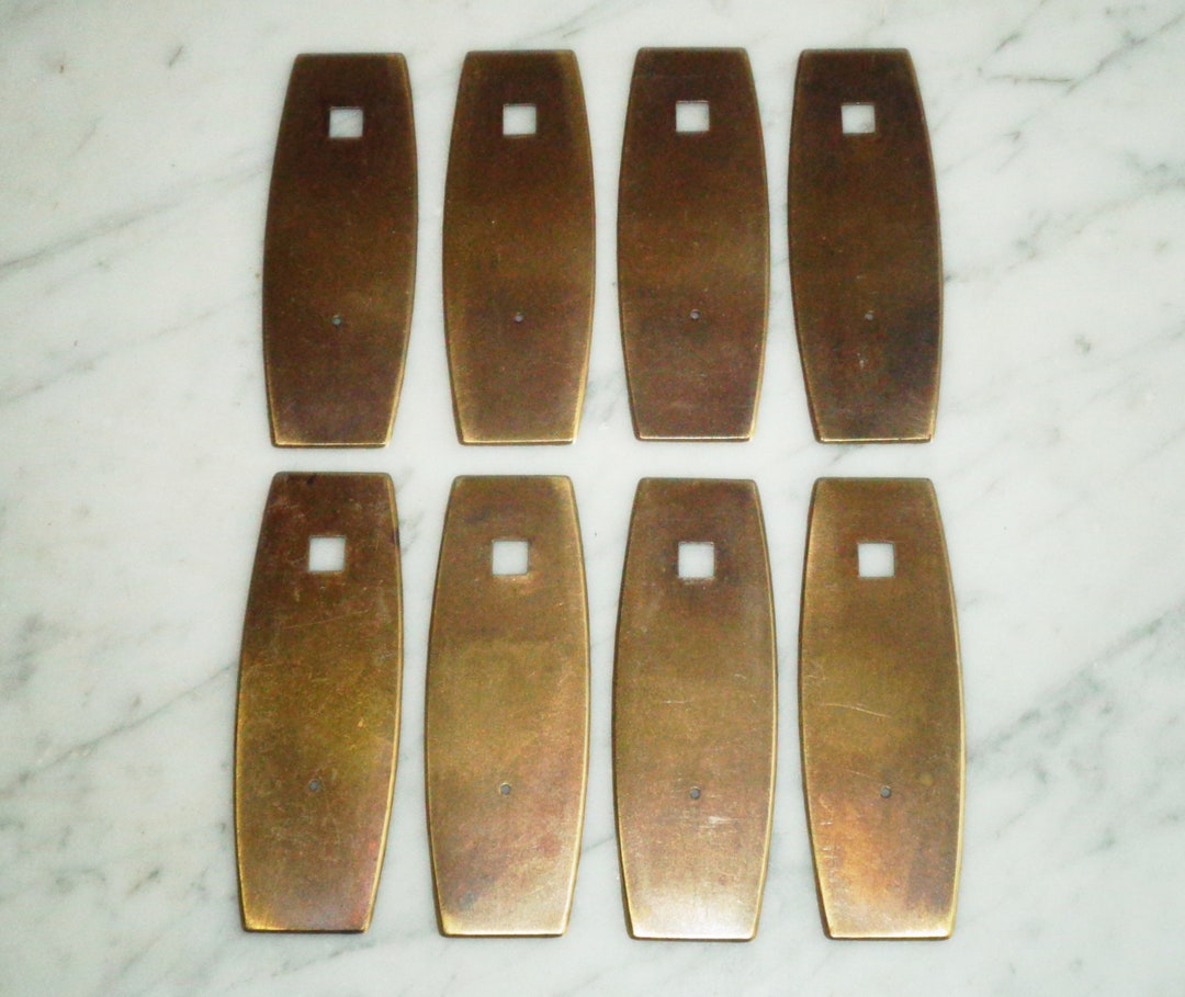 3 1/2 Inch Back Plates Only for Tear Drop Bail Knocker Drawer Pulls ...
