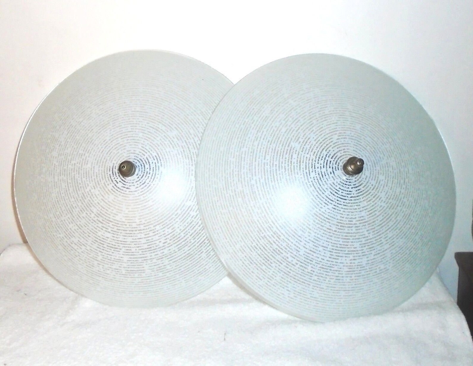 Bullseye Basketweave Light Fixtures 12 3/4in Round Upturn Rim | Etsy