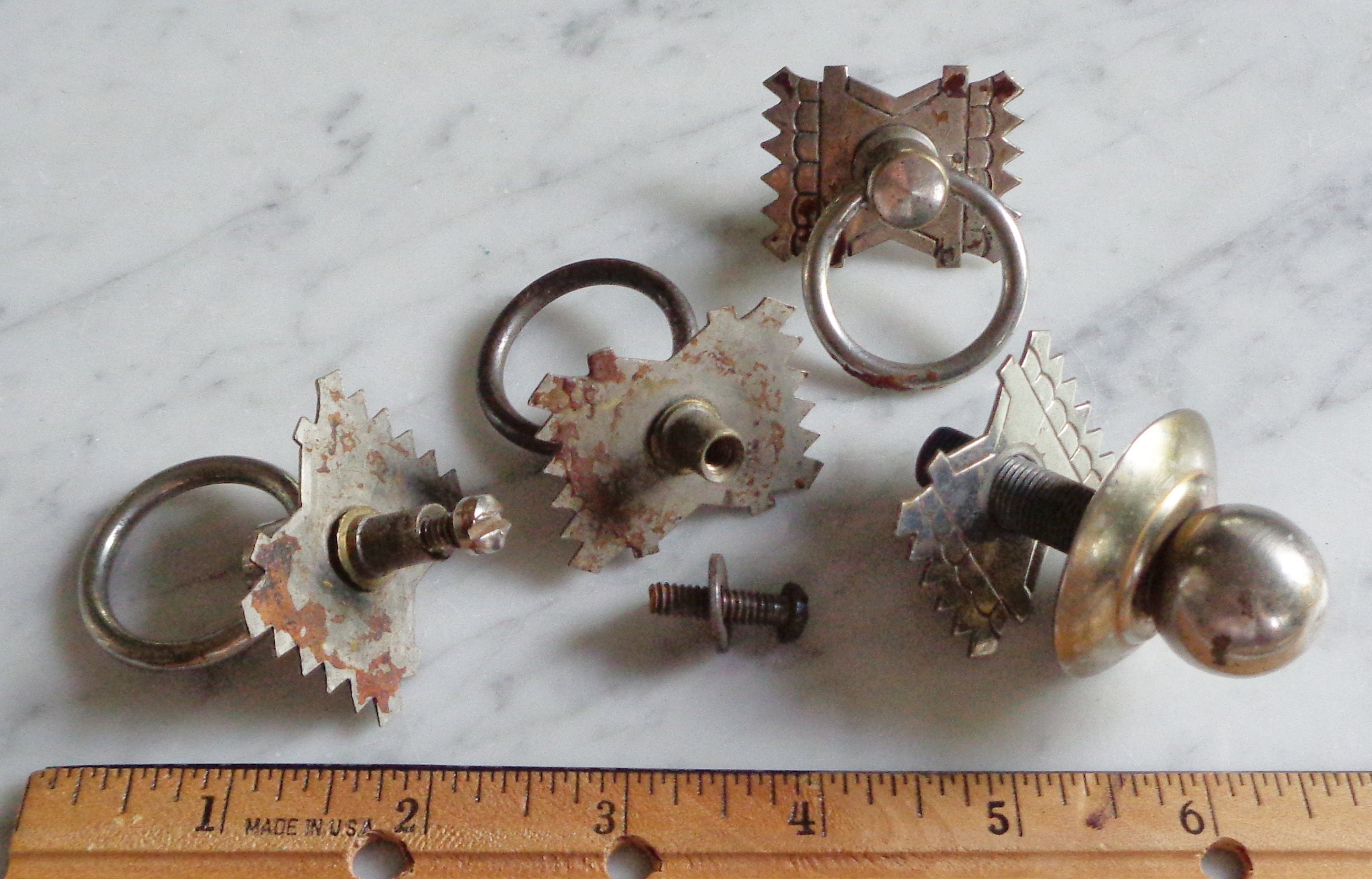 Ring Drop Bail Knocker & Southwestern Style Back Plate Drawer | Etsy