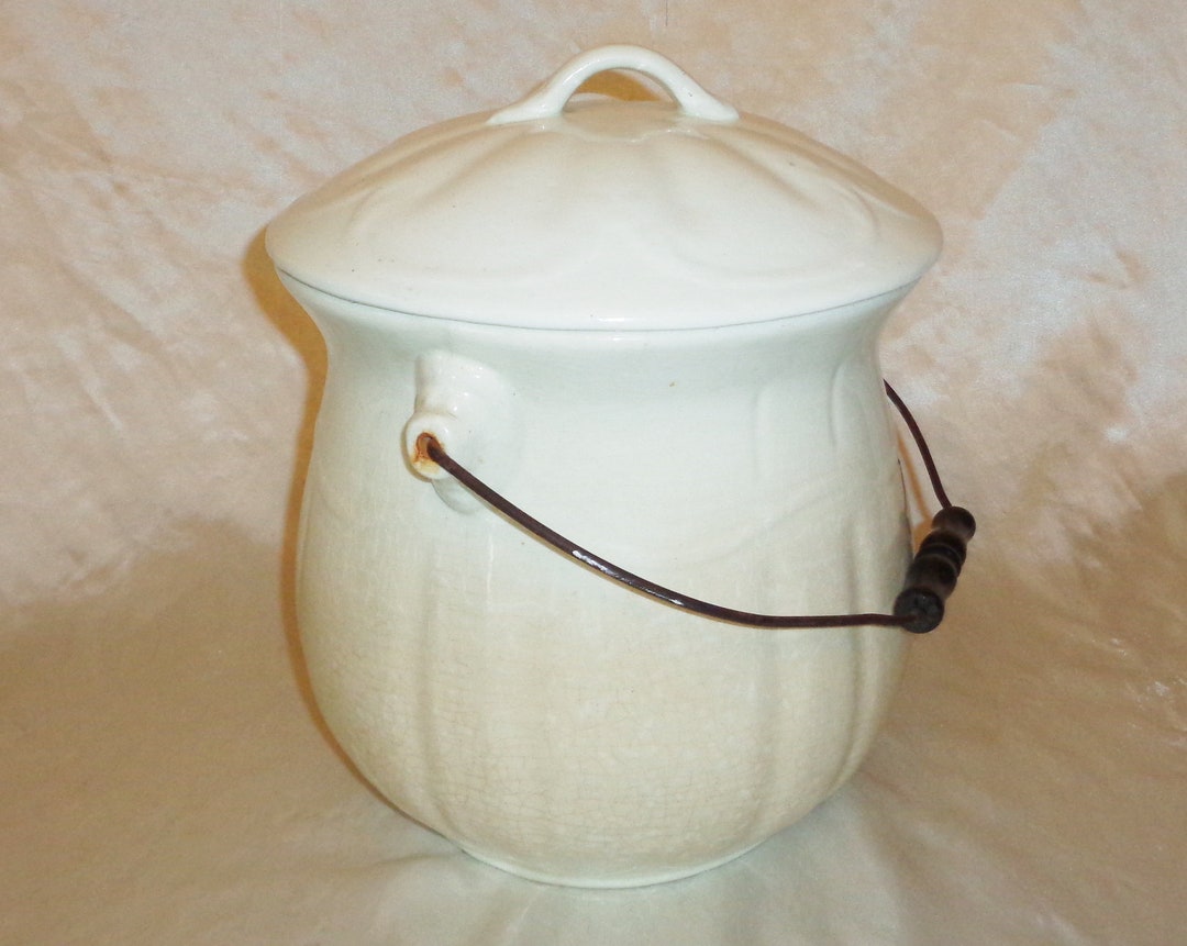 19th Century Antique Ironstone Master Waste Container Chamber Slop Pot ...