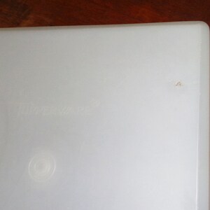 Vintage Sheer White Tupperware Square & Rectangle Storage Containers ...