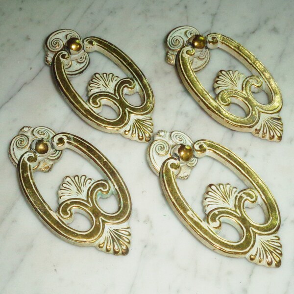 Antique Tear Drop Cabinet Pull - Etsy