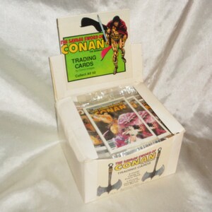 The Savage Sword of Conan the Barbarian Trading Cards Box of 48 Sealed ...